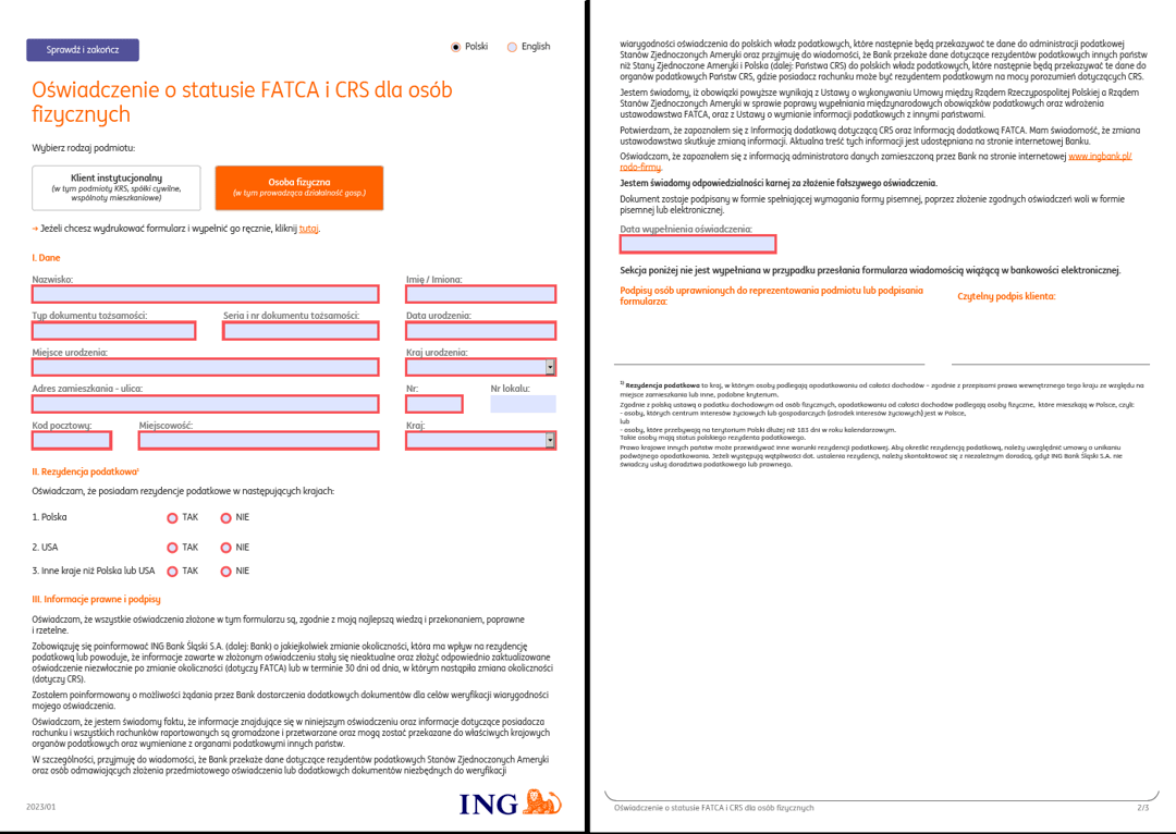 FATCA – sprawdź, czy musisz złożyć oświadczenie! | Moneteo