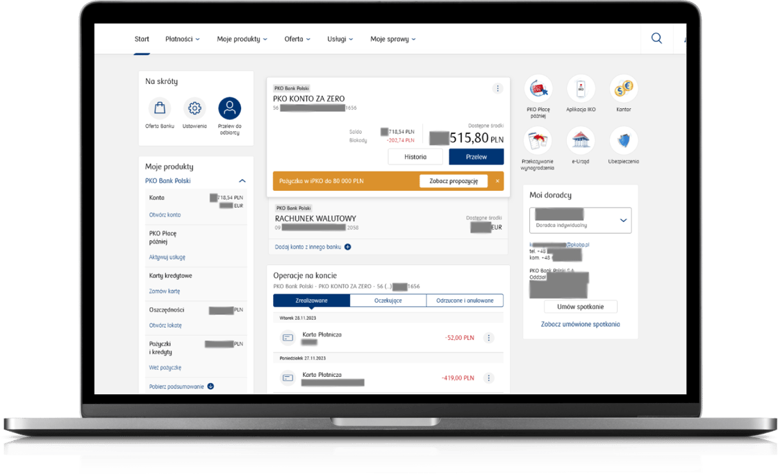 PKO Konto Firmowe w PKO BP - Opłaty, Recenzja, Opinie | Moneteo