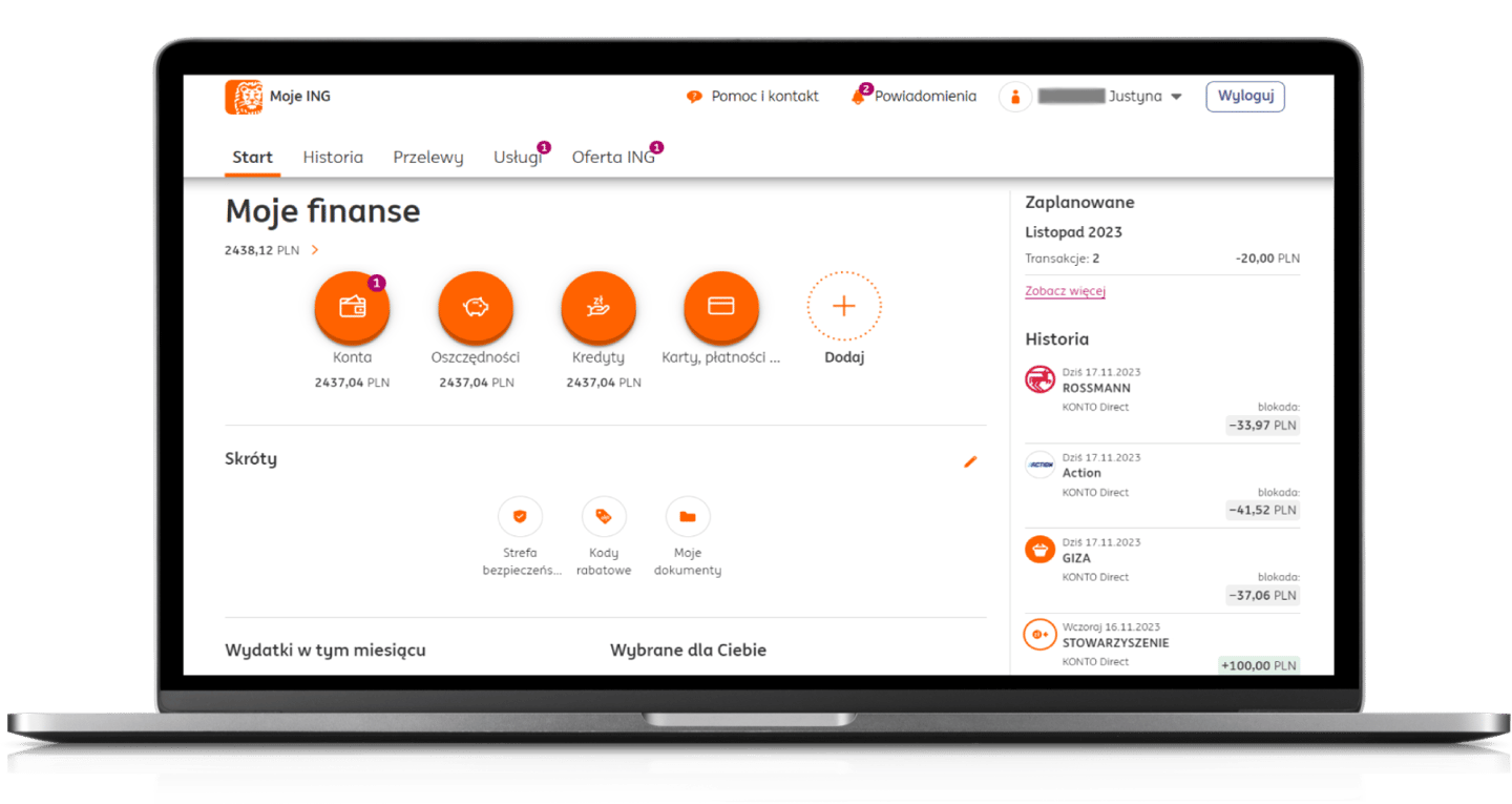 Konto osobiste w ING Banku Śląskim w 4 Planach | Moneteo