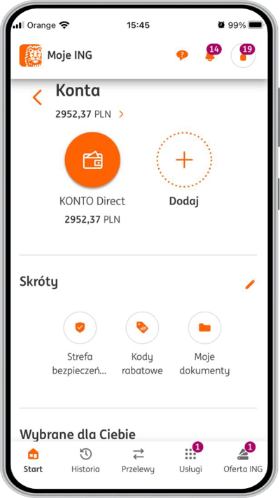 Konto osobiste w ING Banku Śląskim w 4 Planach | Moneteo