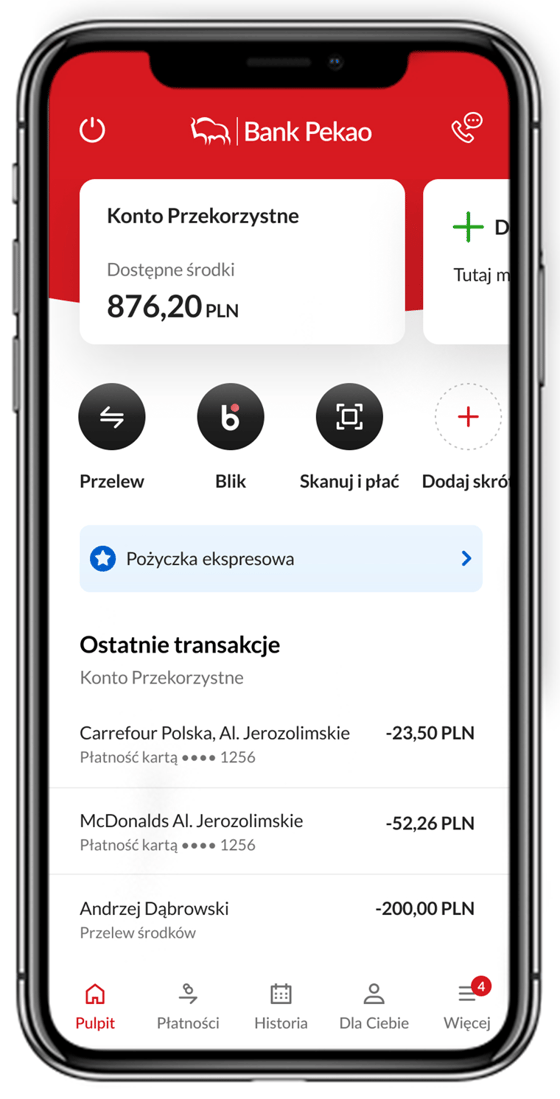 PeoPay - aplikacja Pekao SA