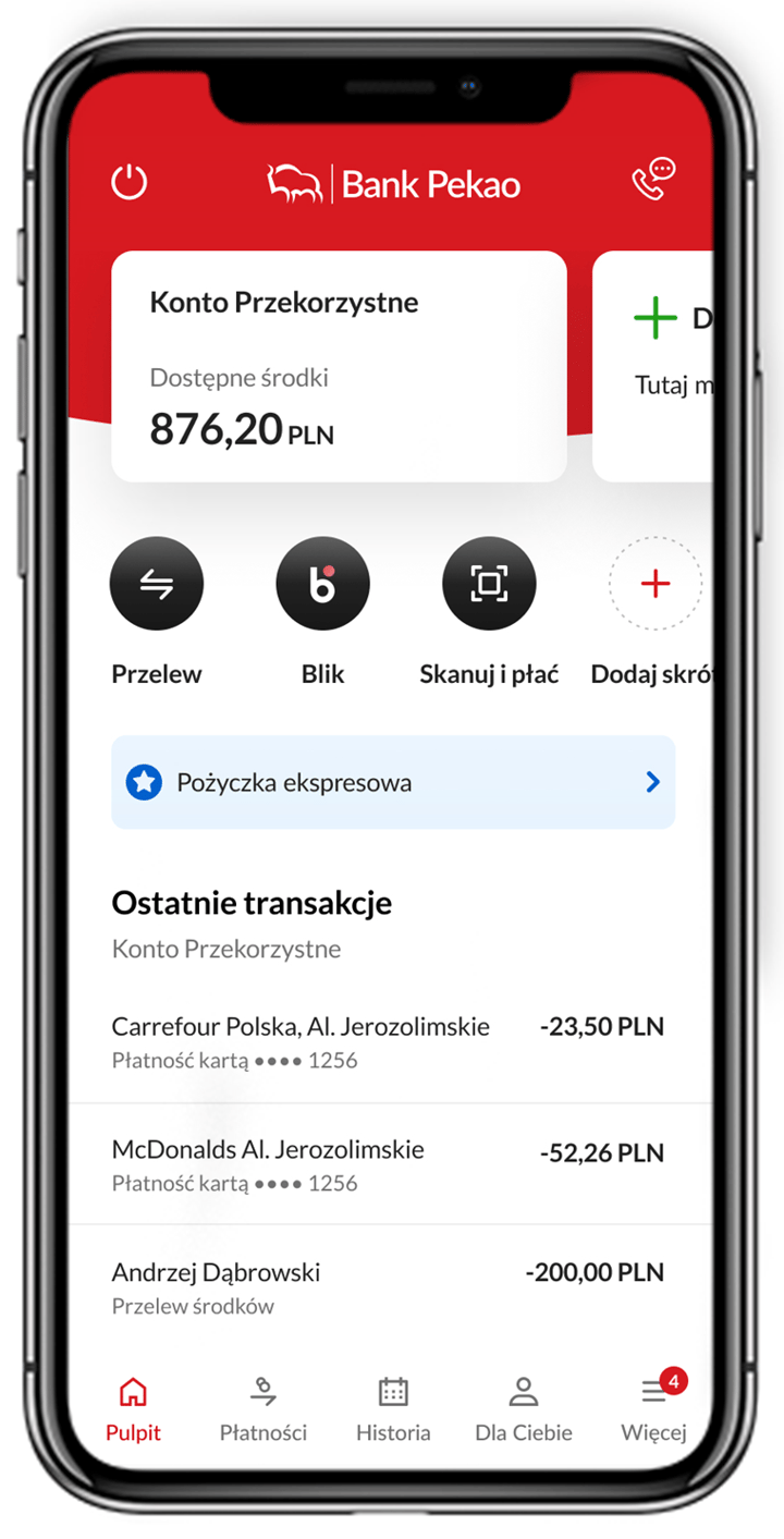 PeoPay - aplikacja Pekao SA